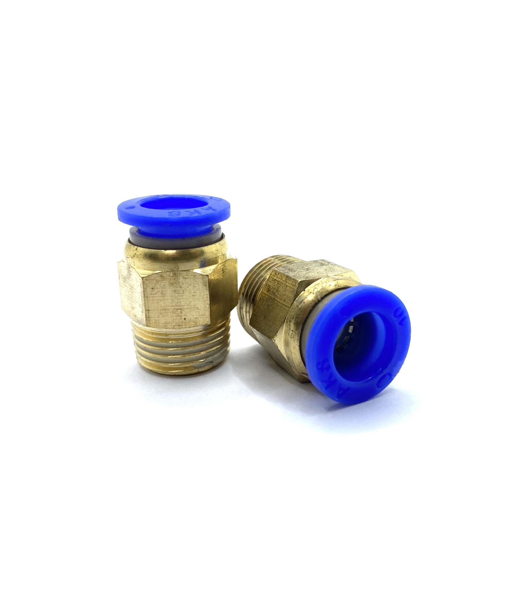(SPC) Male Thread Straight Brass Push To Connect Air Quick Pneumatic ...