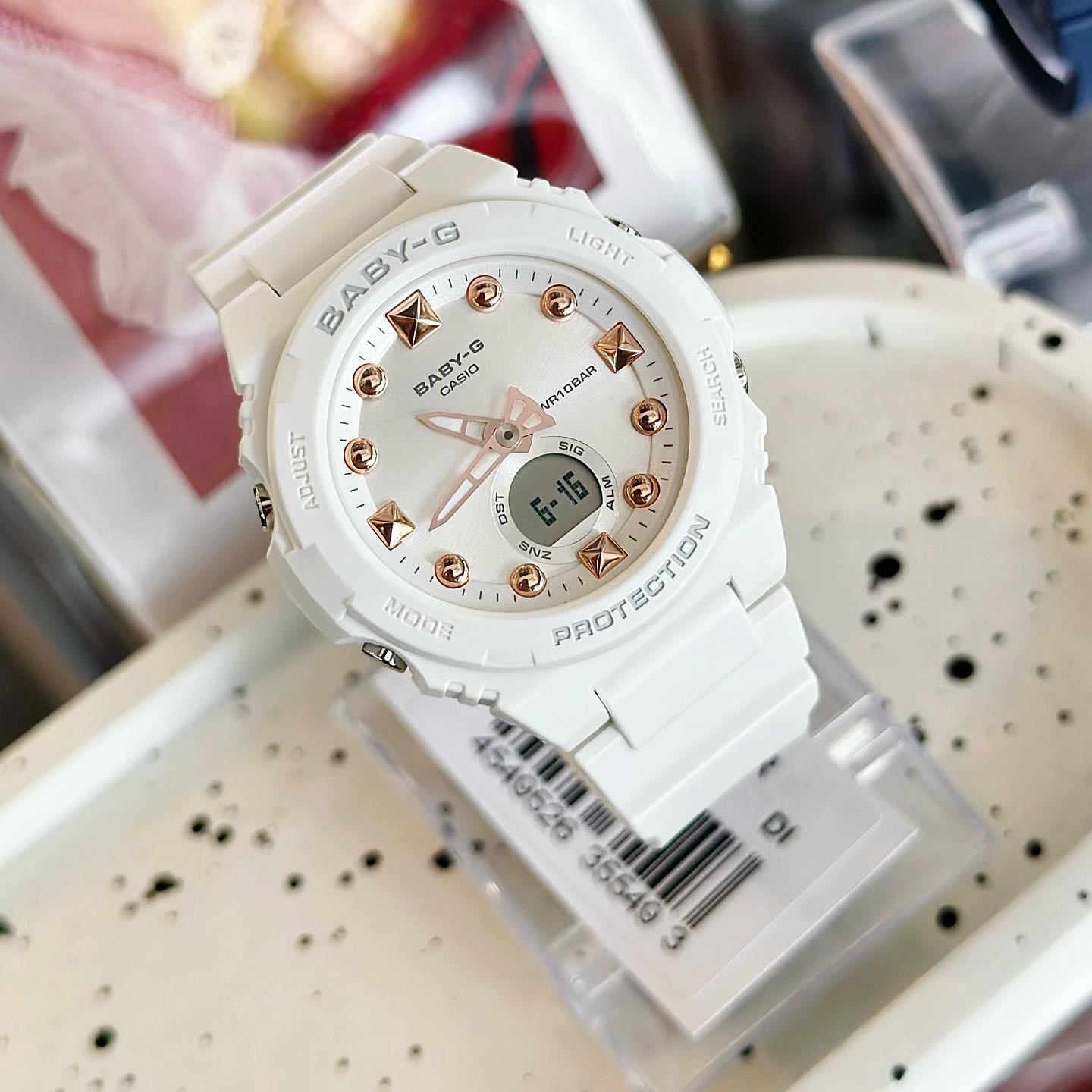 Casio BABY-G นาฬิกาข้อมือผู้หญิง สายเรซิ่น รุ่น BGA-320-7A2 ...