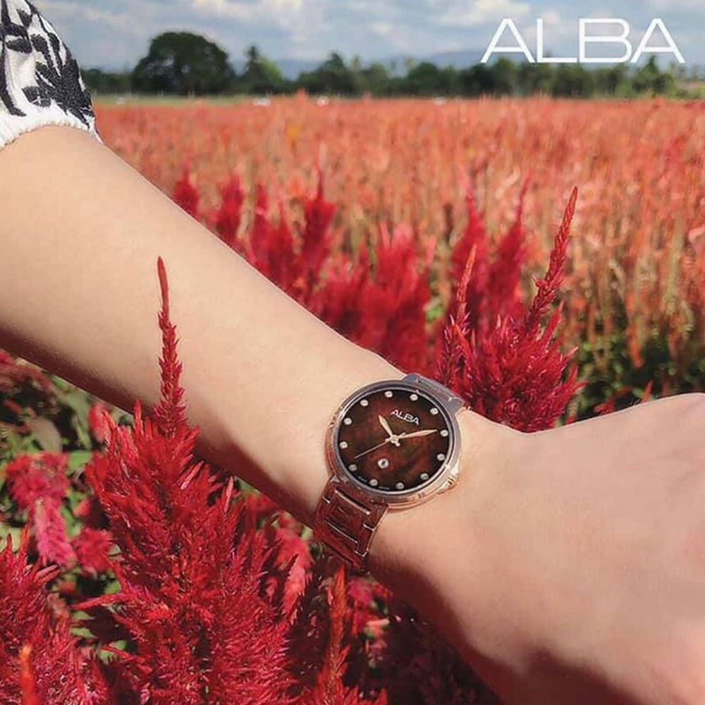 ALBA นาฬิกาข้อมือผู้หญิง สายสแตนเลส รุ่น AH7W66X - timekeepershop