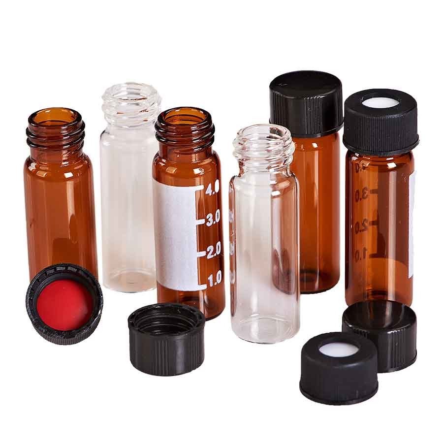 1.5mL PP Short Thread Vial, 32 x 11.6mm, transparent, with filling ...