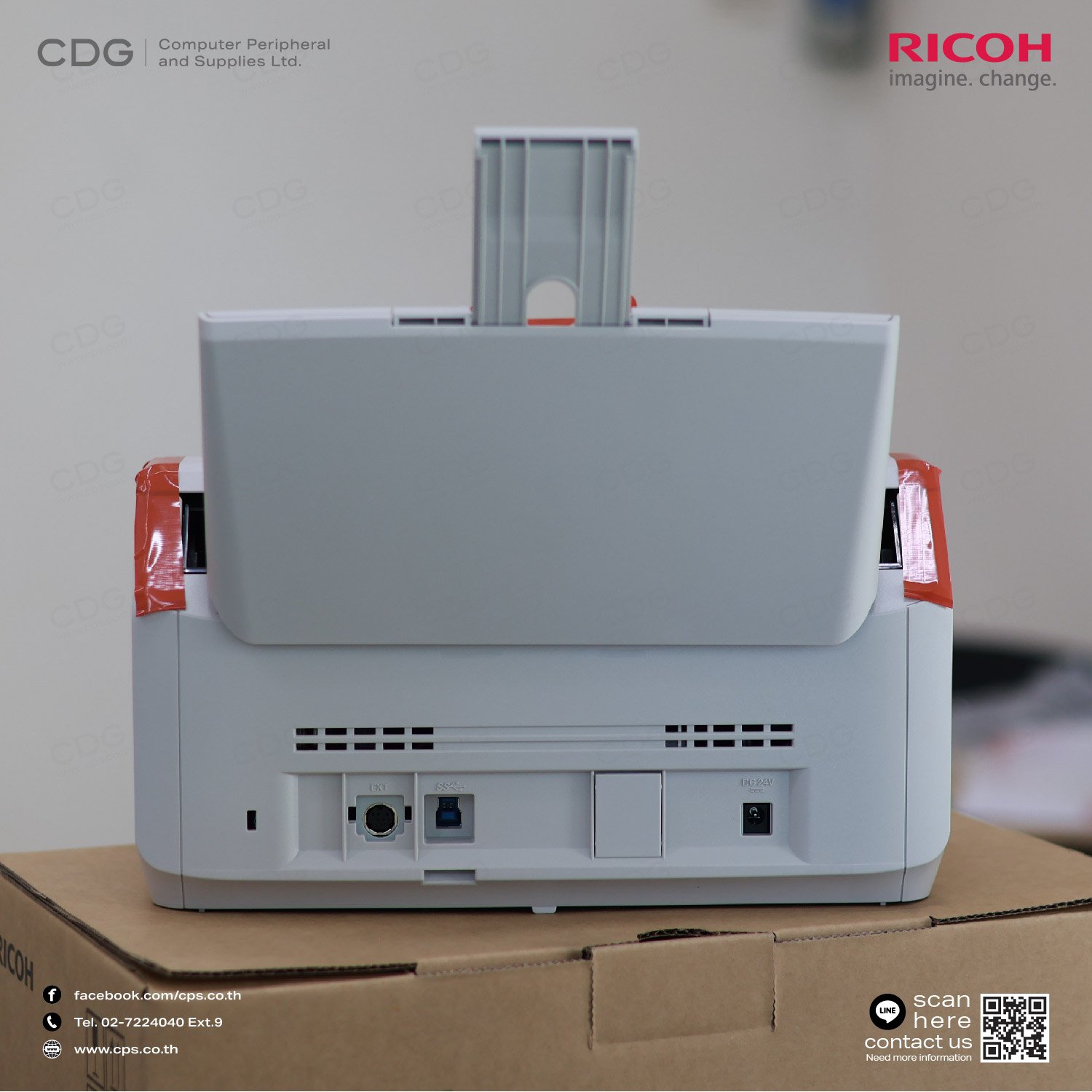 เครื่องสแกนเอกสาร Ricoh Fujitsu Image Scanner Fi-8150U - cps