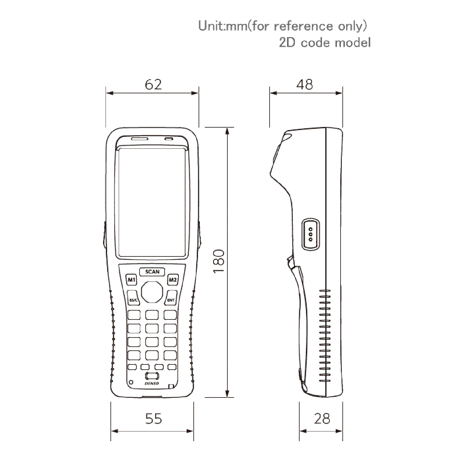 Hand-held Terminal Barcode Reader Denso BHT-1400 Series - cps