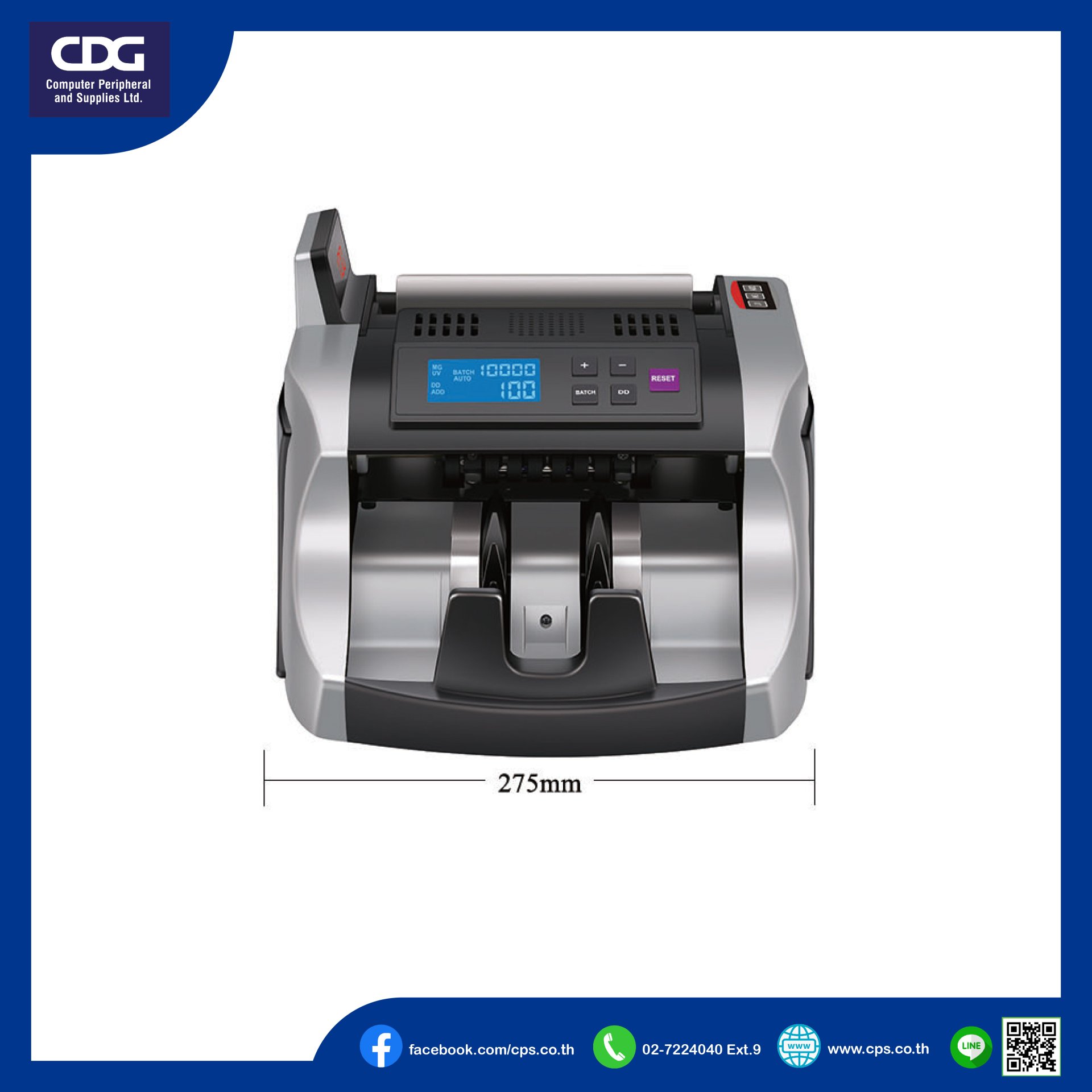 Bill Counter Model LD-2600 Banknote Counter - cps