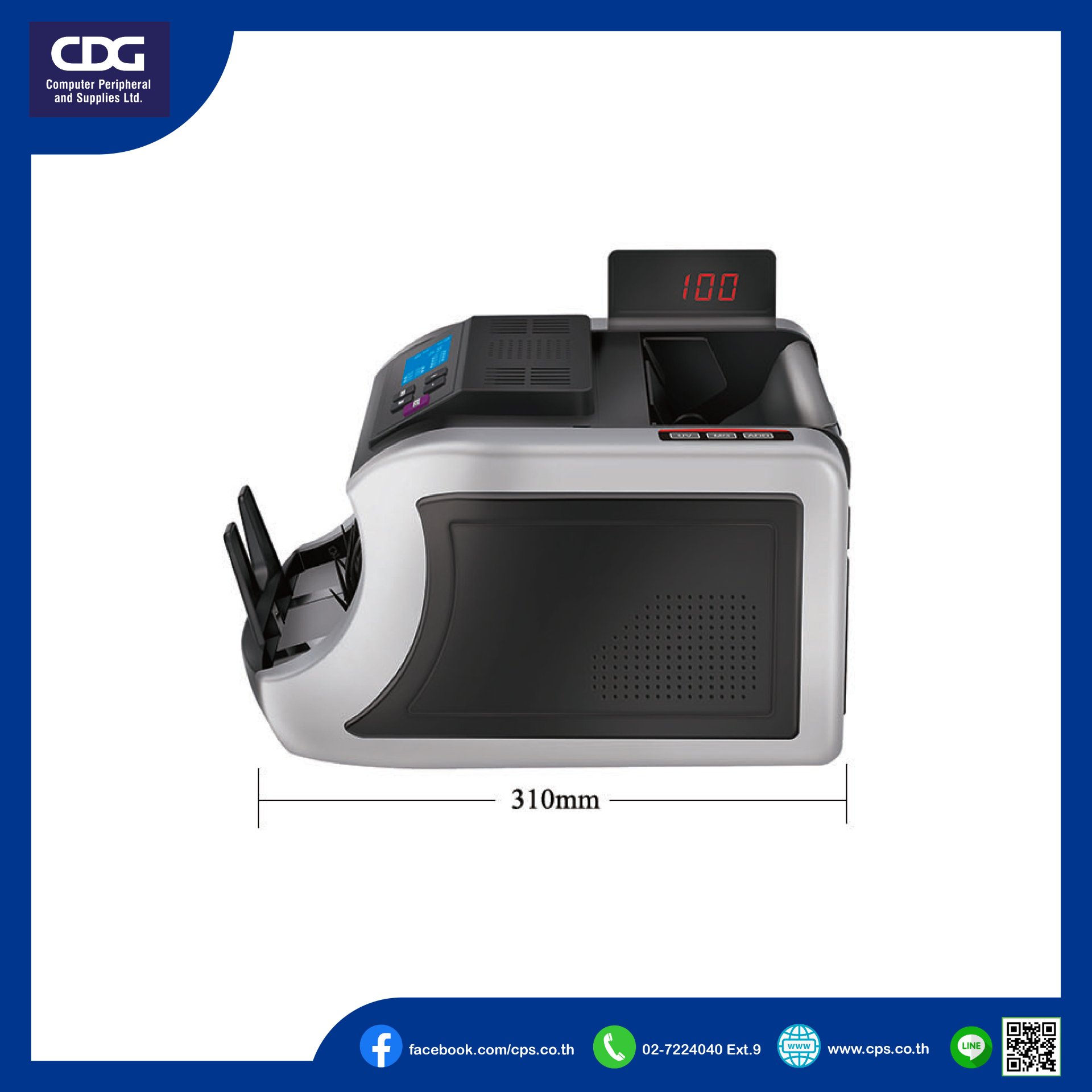 Bill Counter Model LD-2600 Banknote Counter - cps