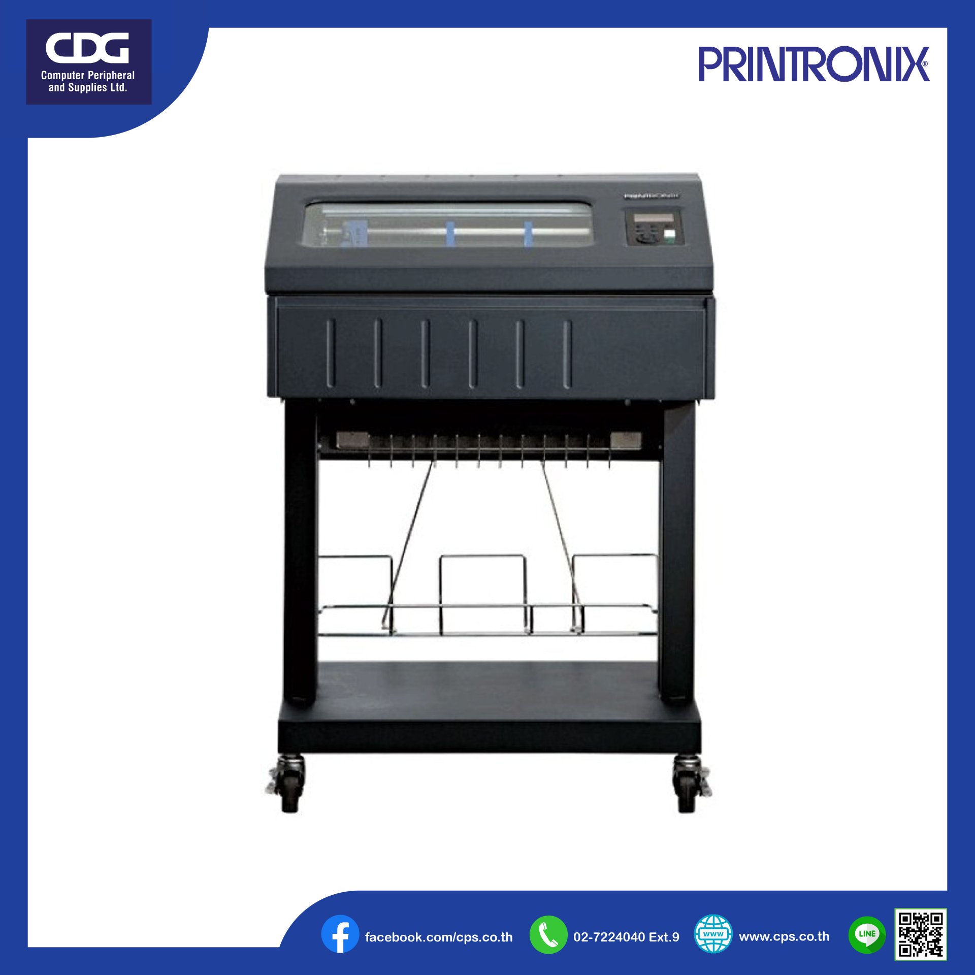 เครื่องพิมพ์ Printronix P8000 Line Matrix Printer รุ่น P8P05 - cps