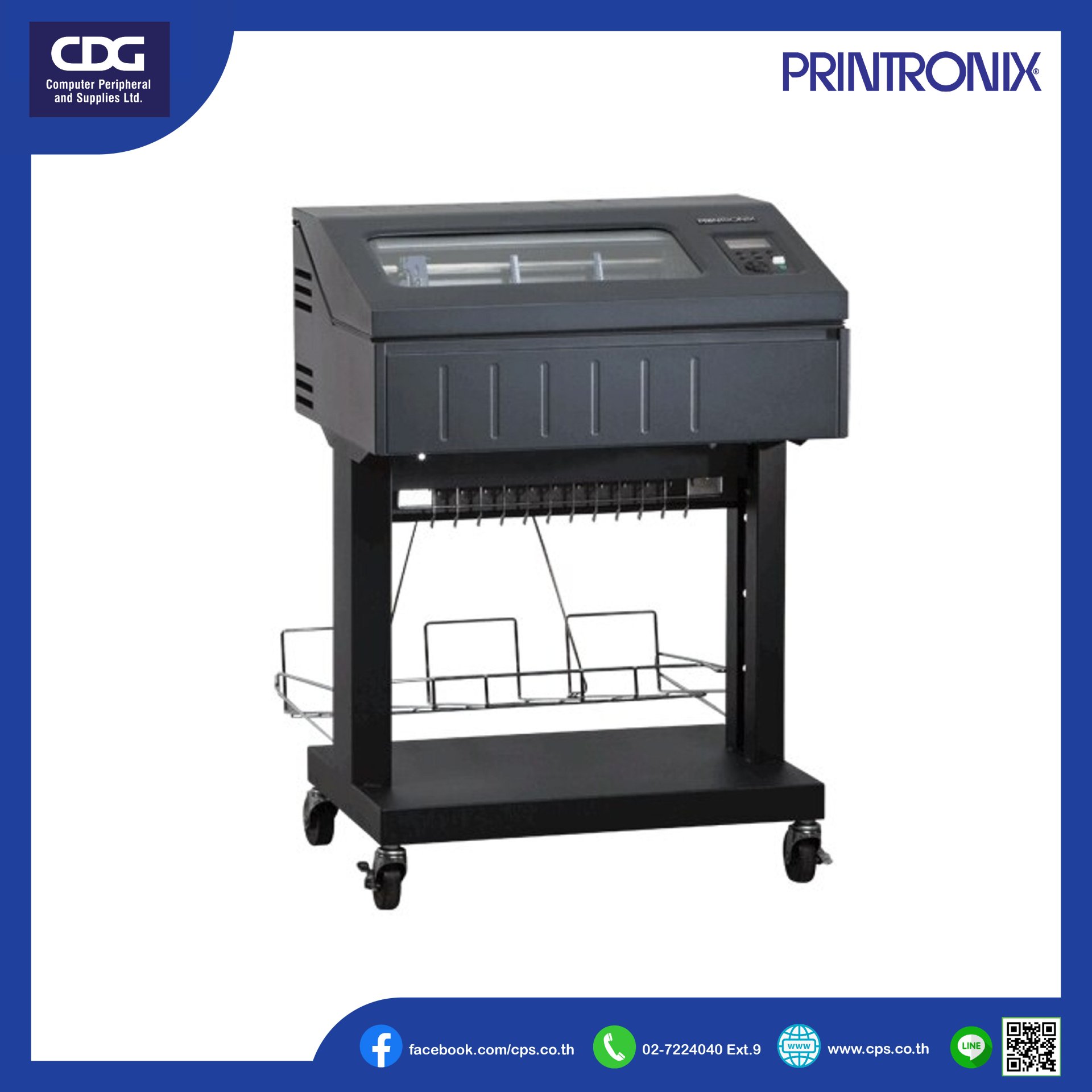 เครื่องพิมพ์ Printronix P8000 Line Matrix Printer รุ่น P8P05 - cps