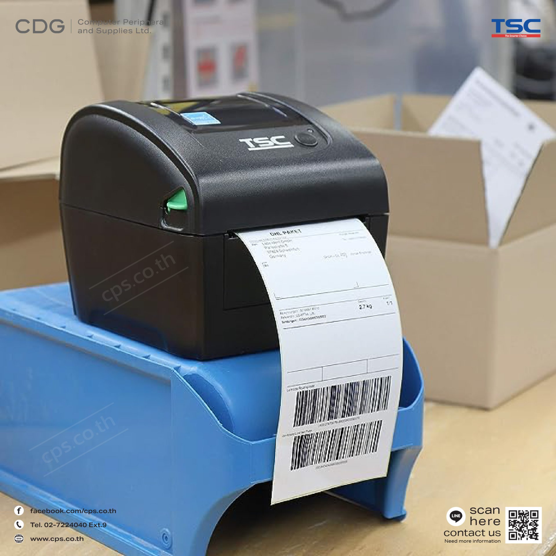 TSC DA320 Printer Barcode, Thermal Direct Printer 300 DPI - cps
