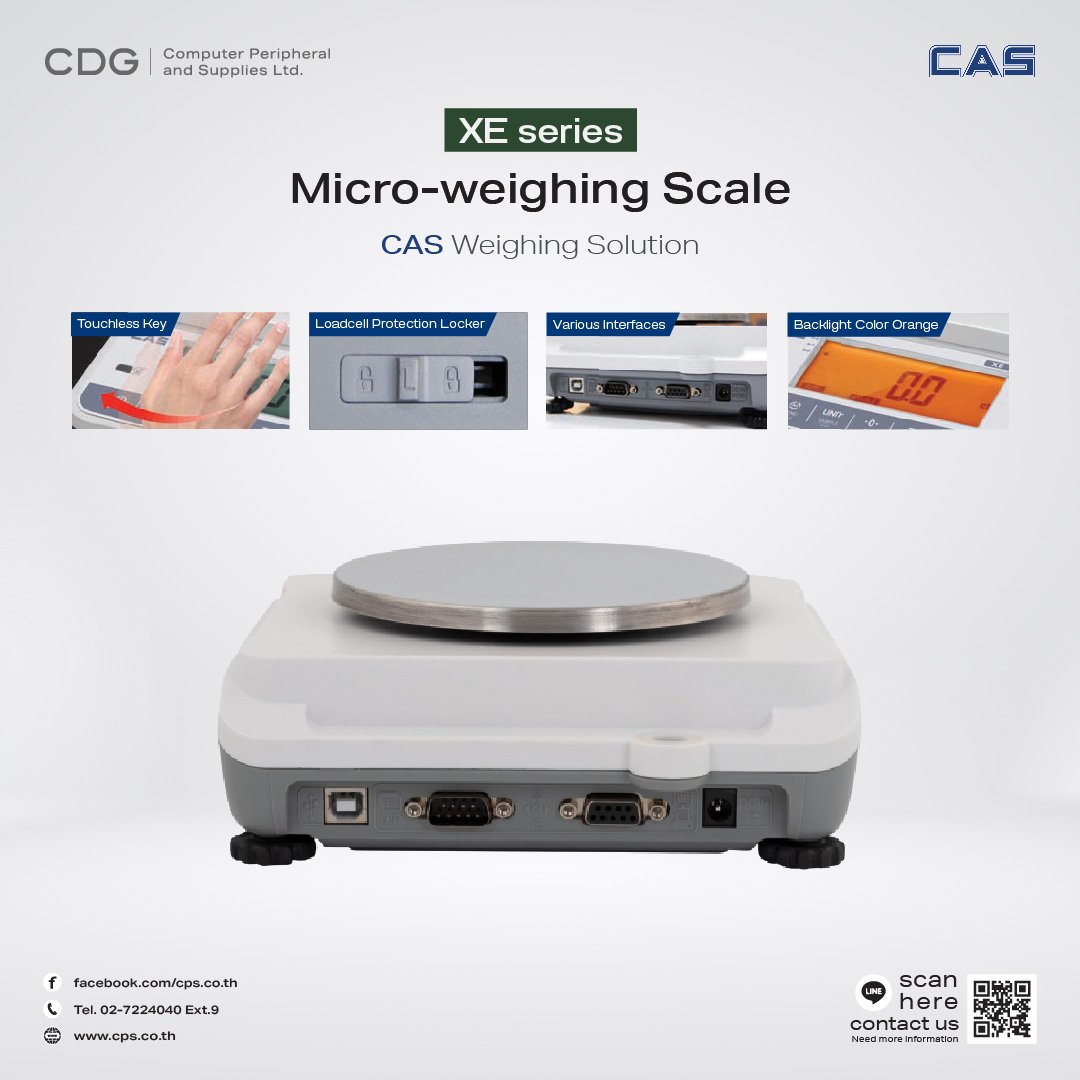 เครื่องชั่งตั้งโต๊ะ CAS XE - cps