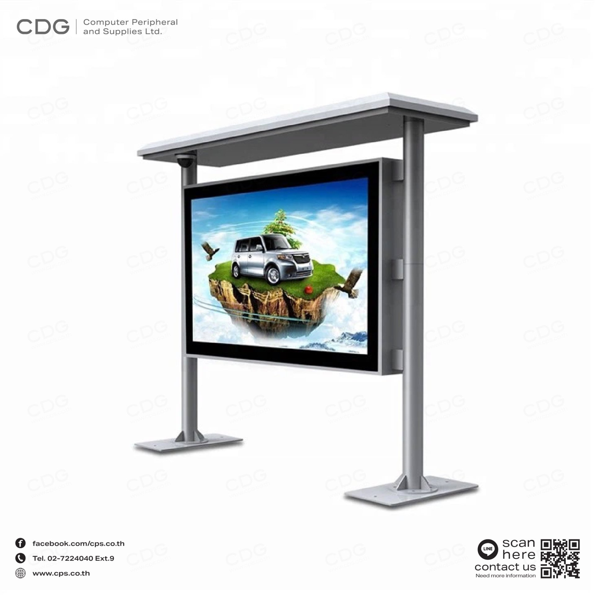 Digital Signage Outdoor Standee HL4000-OD (Bus Station) - cps
