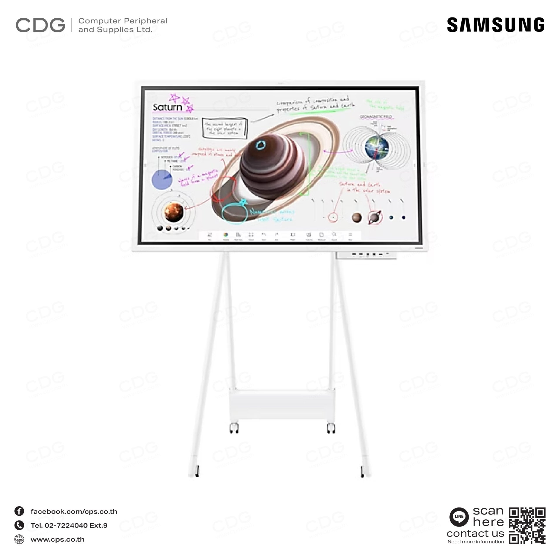 Interactive Whiteboard Signage Samsung Flip Pro 55 inch - cps