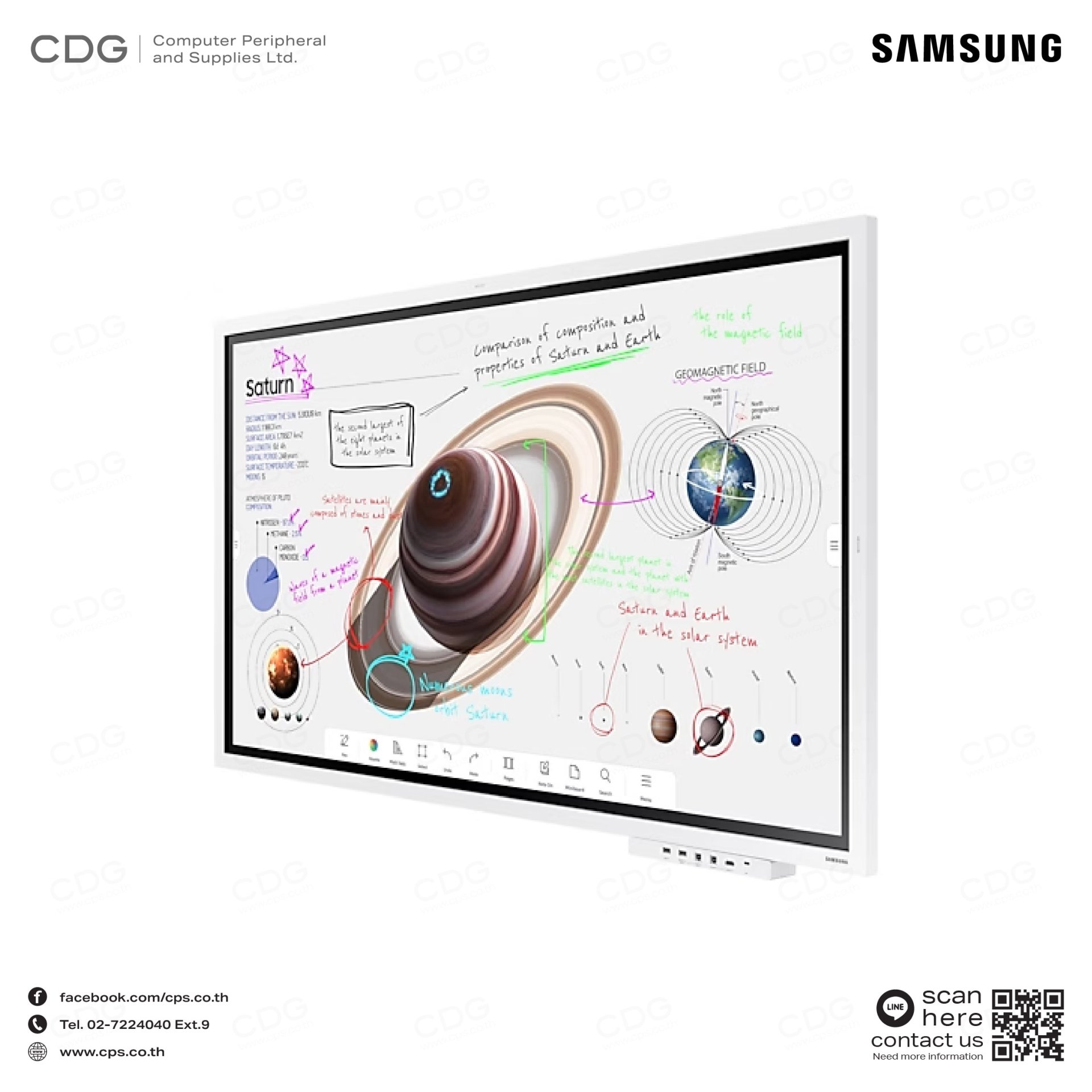 Interactive Whiteboard Signage Samsung Flip Pro 55 inch - cps