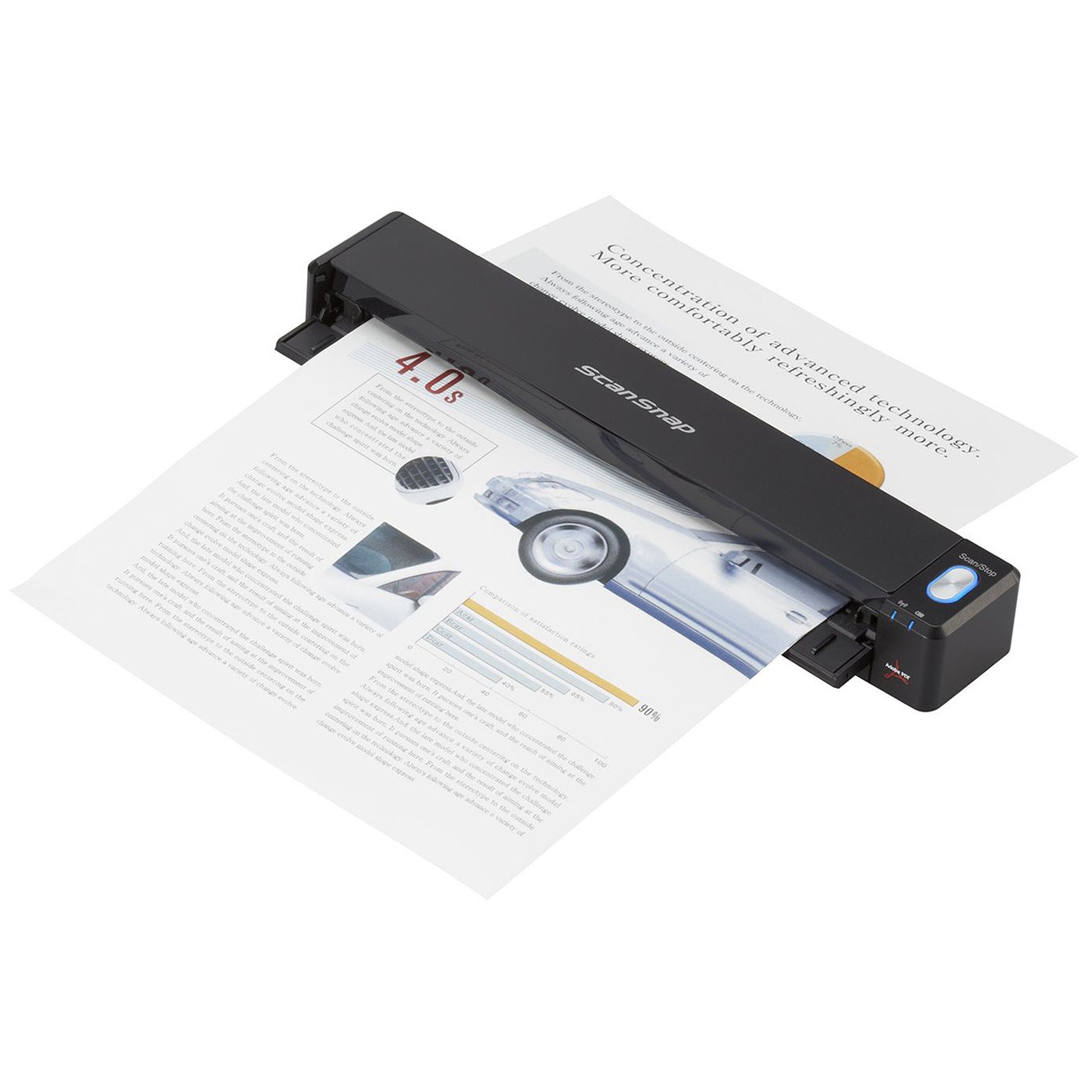 FUJITSU ScanSnap iX100 Mobile Scanner : ScanSnap Series - cps