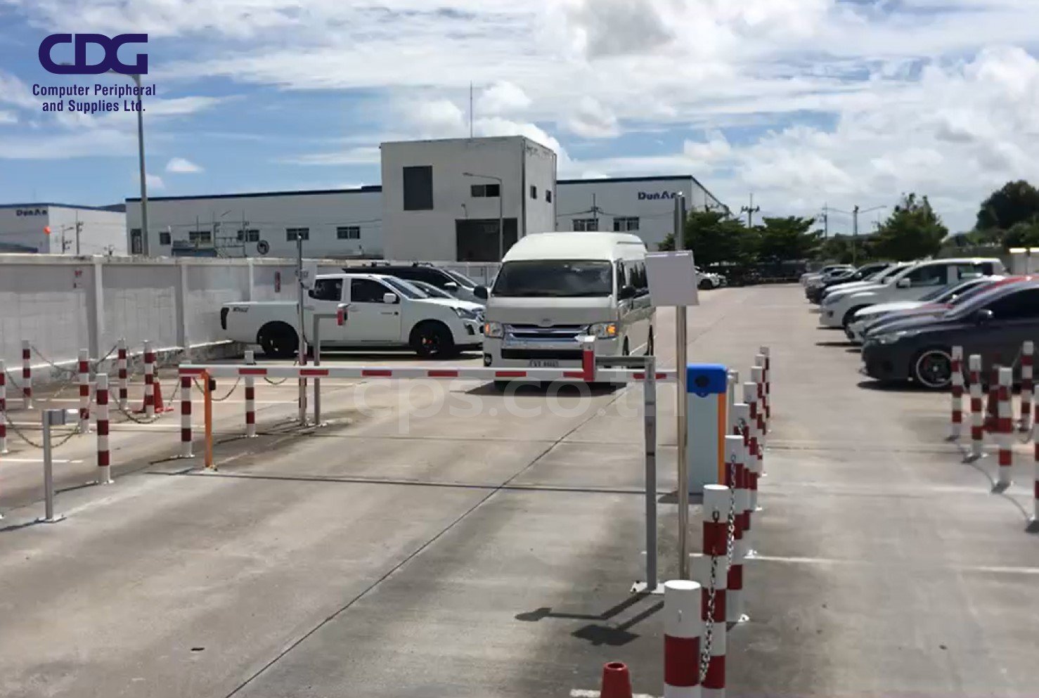 ผลงานการติดตั้งระบบไม้กั้นรถยนต์ - cps