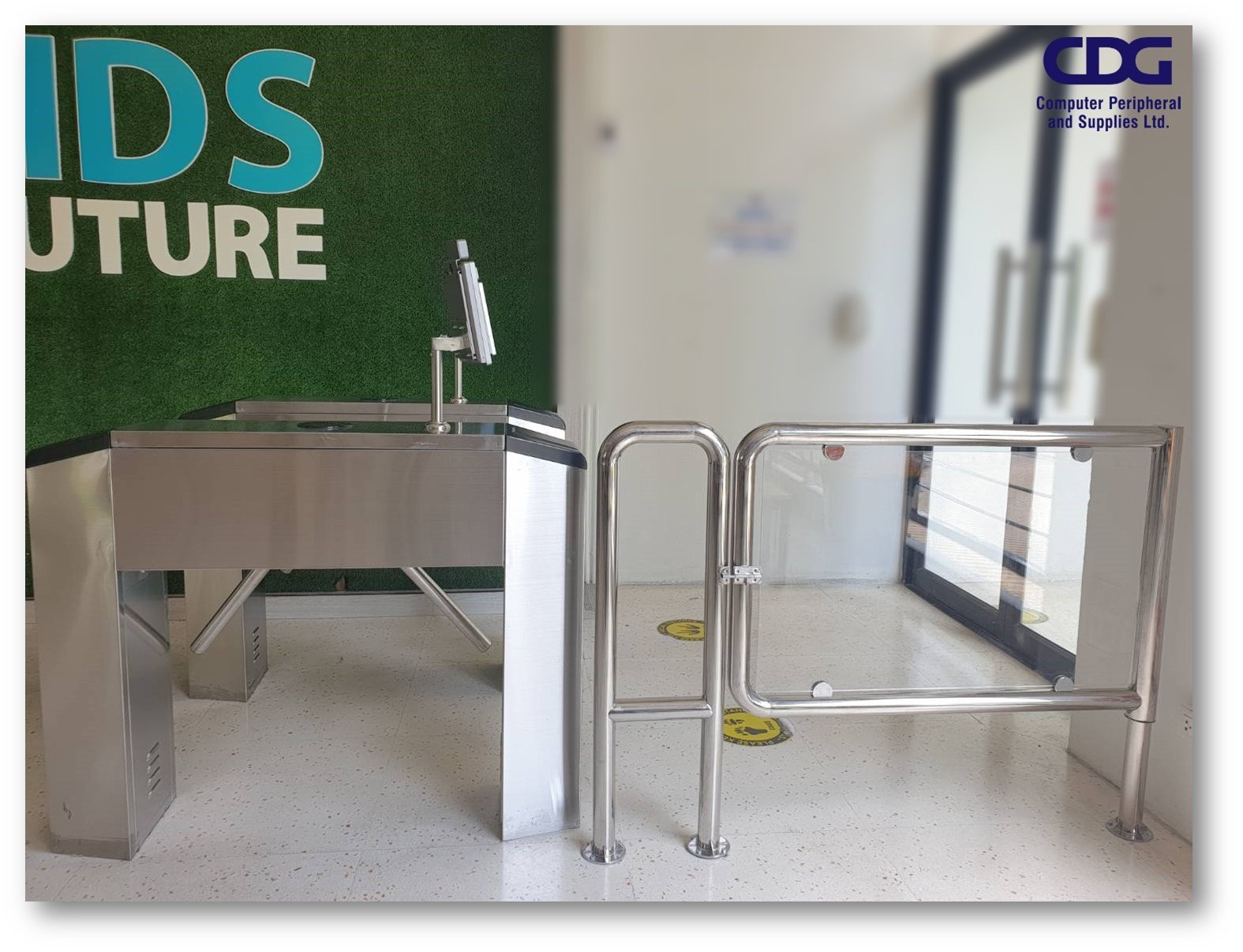 ผลงานการติดตั้งประตูเข้า-ออกอัตโนมัติ Gate Control - cps