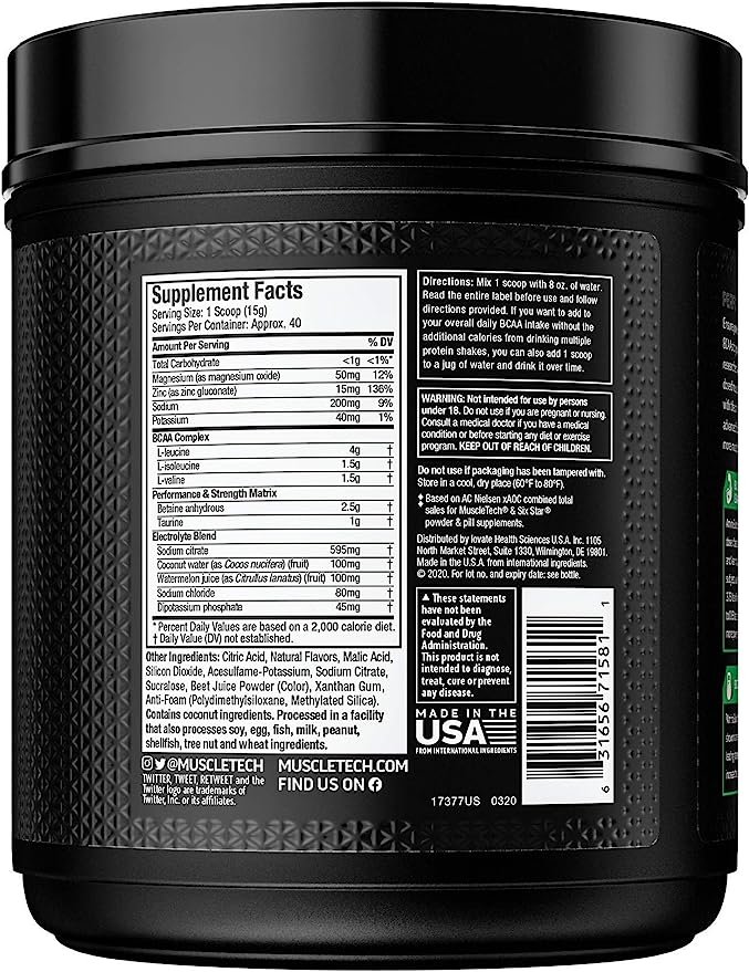 MuscleTech Amino Build - 614g / 40 Serving - topfitprotein