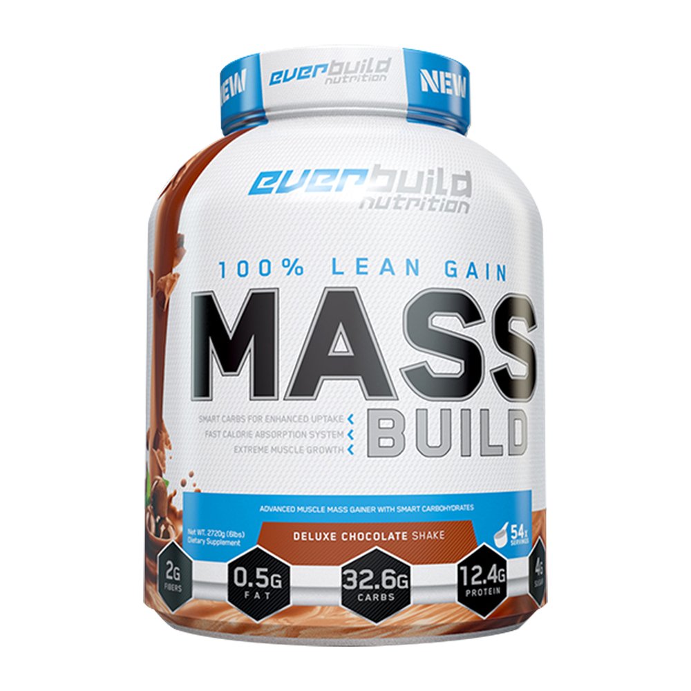 Everbuild Nutrition Mass Build 100% Lean Gain Mass Build - 6 Lbs ( 54 ...