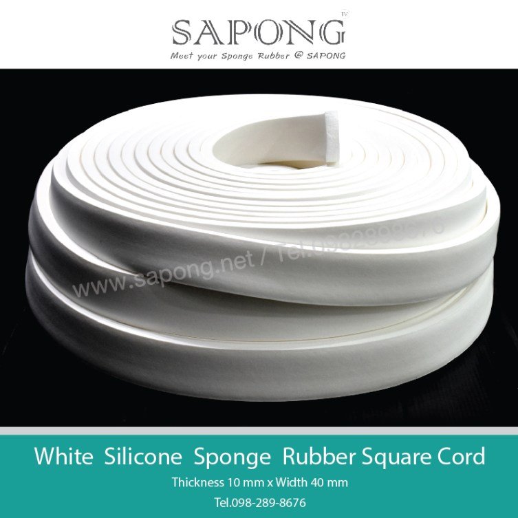 White silicone rubber sponge 10 x 40 mm Tel : 022577154 LINE ...