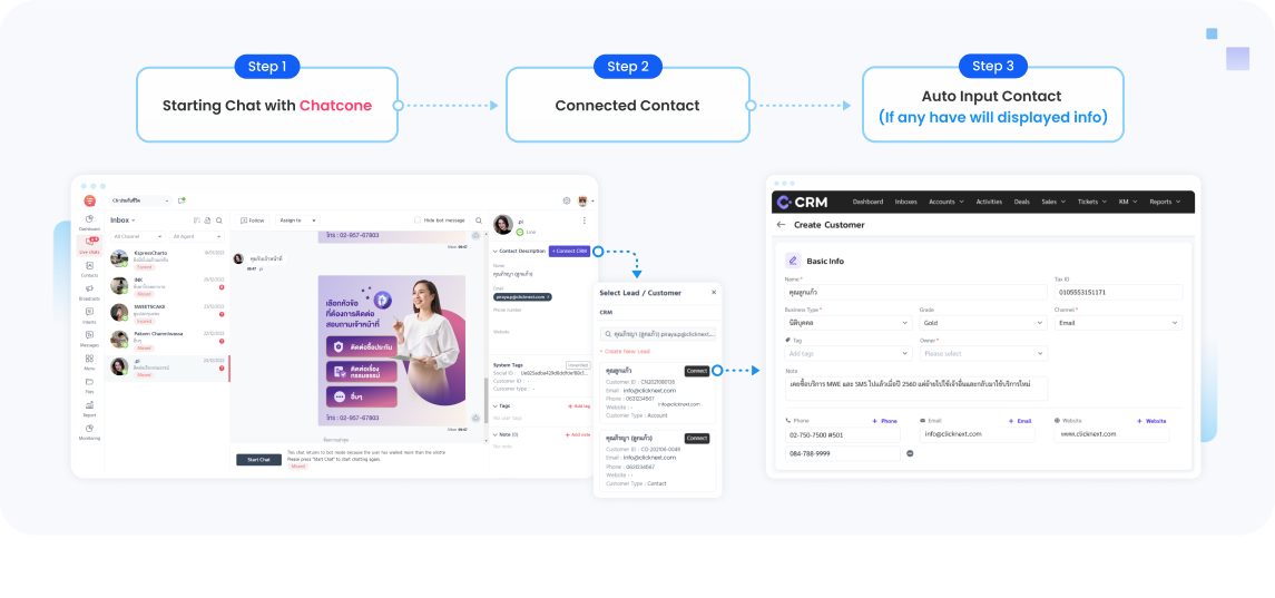 บริการ Cloud Call Center ระบบโทรศัพท์ออนไลน์สำหรับองค์กร - clicknext