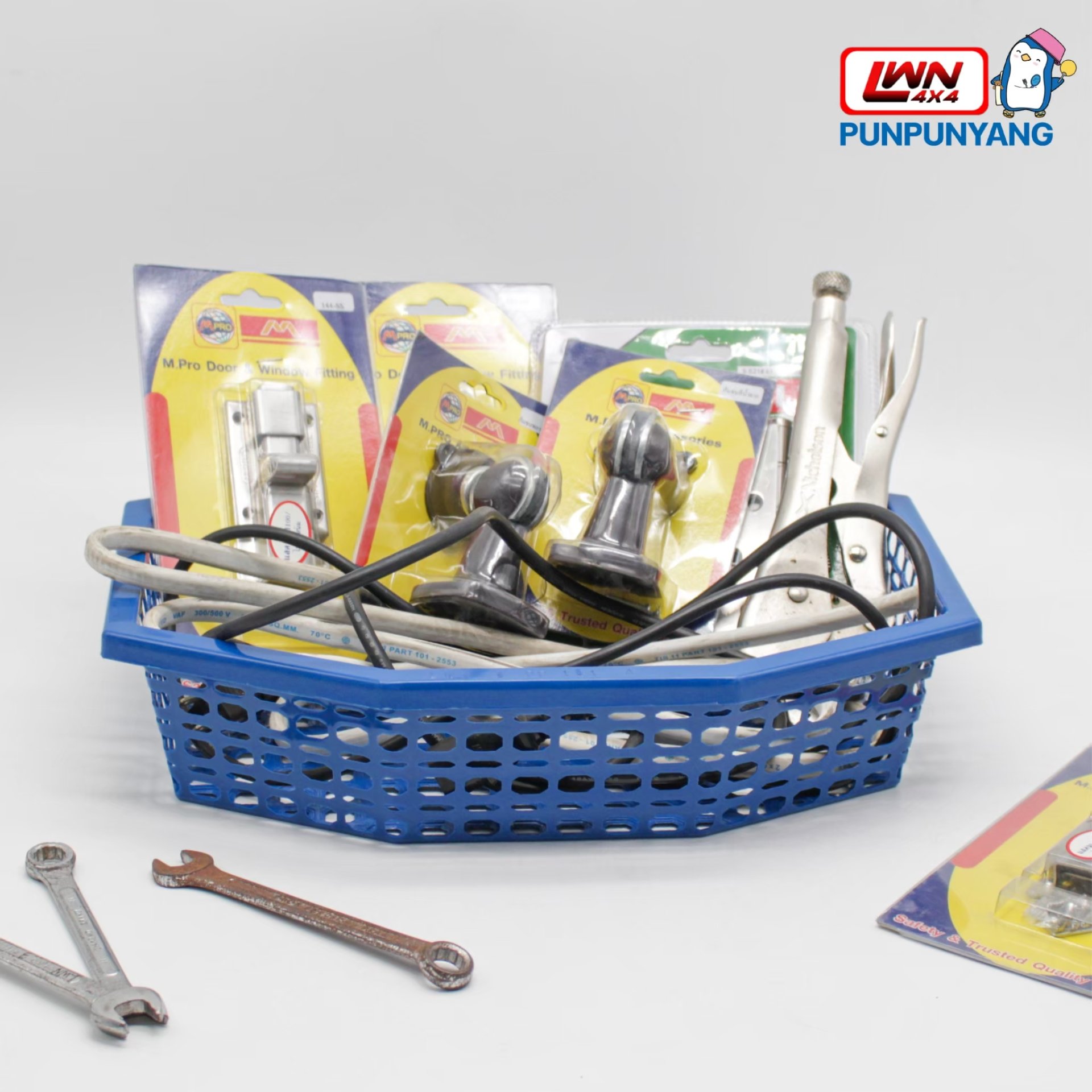 ตะกร้าพลาสคิก กระจาดใส่ของ 151A/152A กระจาดแปดเหลี่ยม - lwnlife