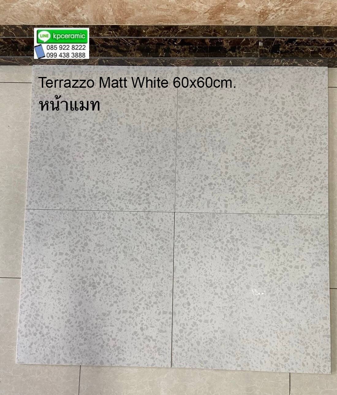 60x60cm. Terrazzo Matt White - xn--12cgi3c6a1ant5g2a2a8cq0i6f