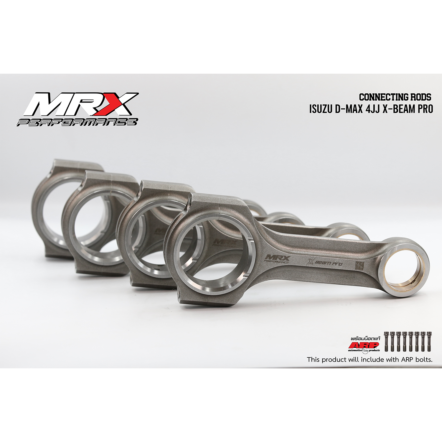 MRX Connecting Rod for Isuzu D-max 4JJ X-Beam Pro Type + ARP 2000 ...