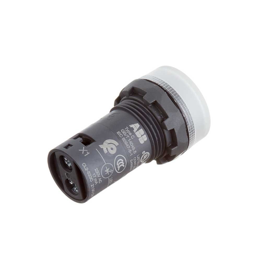 ABB Pilot Lamp,White 220V 22mm - winwinpoolshop