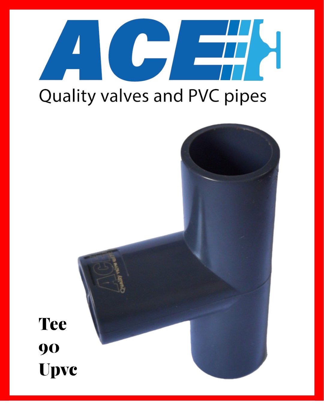 ACE 2" PVC TEE 90°-WS B - winwinpoolshop
