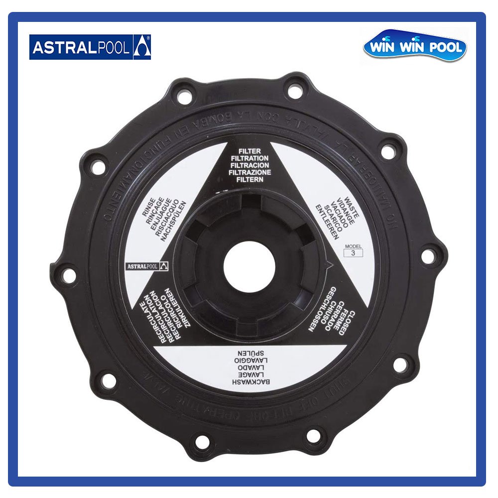 BLACK TOP 2' For Multiport Valve 07444 AstralPool - winwinpoolshop