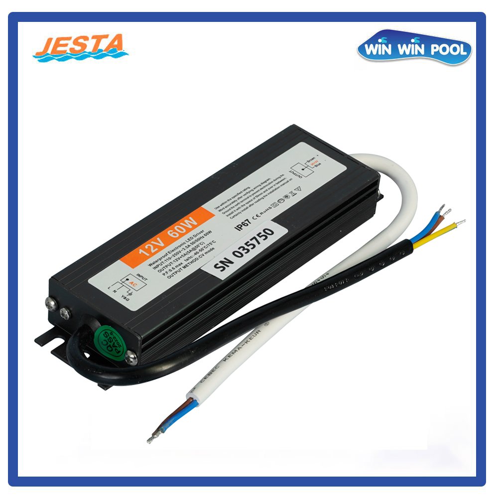 LED Driver Transformer 60W /12V/DC 5 A JESTA - winwinpoolshop