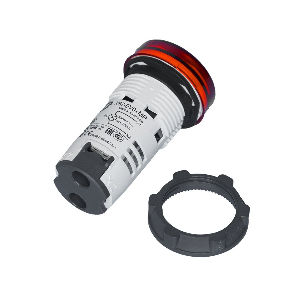 Schneider, PilotLight, 220Vac/dc, Red Model:XB7EV04MP - winwinpoolshop