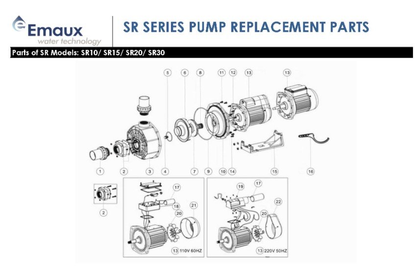 Motor Slinger for SR20/ SR30 Part No.12 - winwinpoolshop