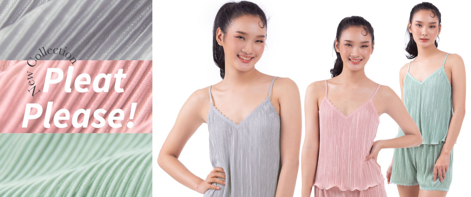 ชุดนอน Cherilon Pleat Please! Collection - cherilon