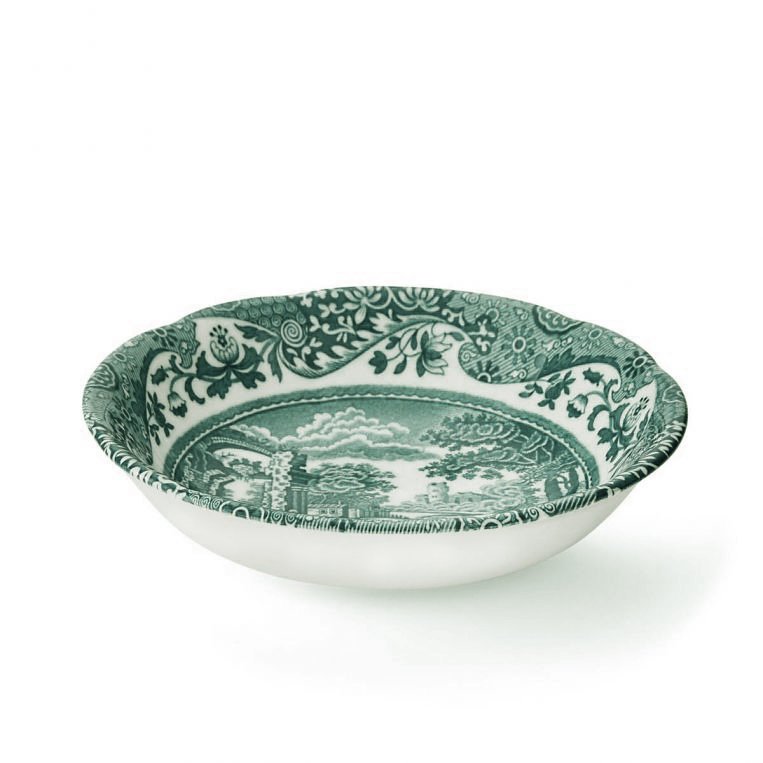 Spode Green Italian 6 in / 15 cm Cereal Bowl - blueandwhitethailand