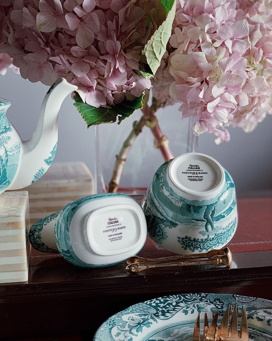 Spode Green Italian Cream Jug - blueandwhitethailand