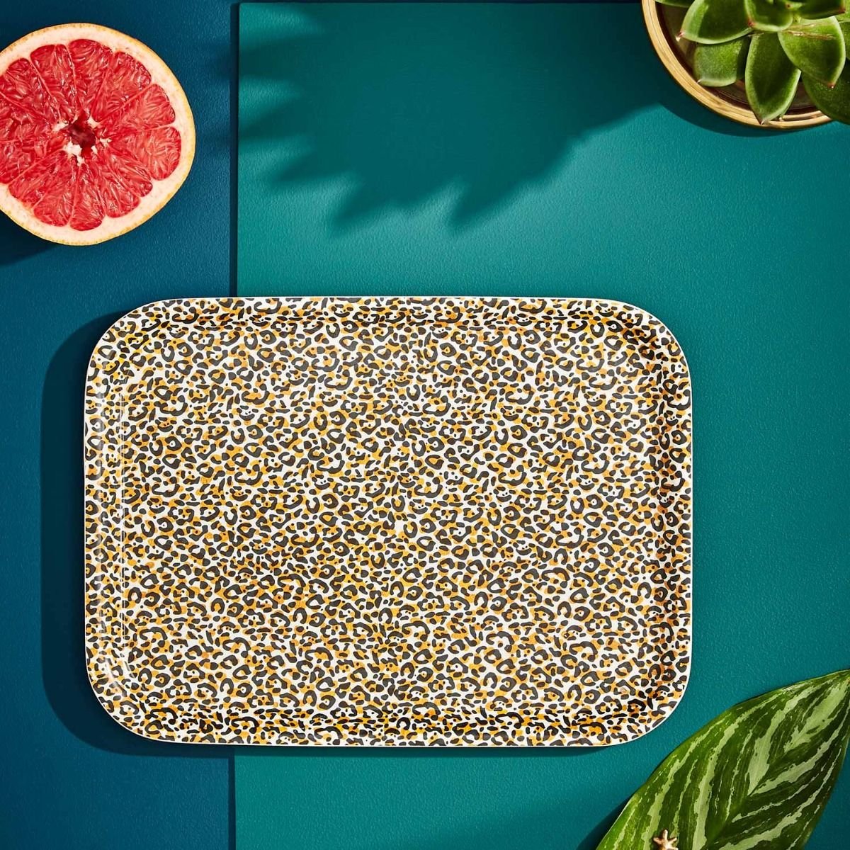 Creatures of Curiosity Leopard Print Serving Tray - blueandwhitethailand