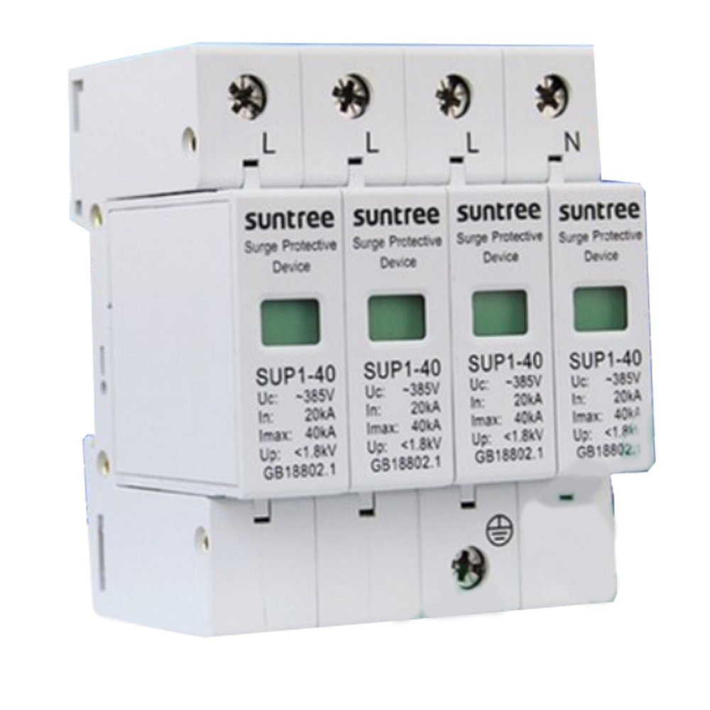 เสิร์จกันฟ้าผ่า SUP1-40 AC SPD 4P 385V 20K/40KA suntree - thaihardwaresolution