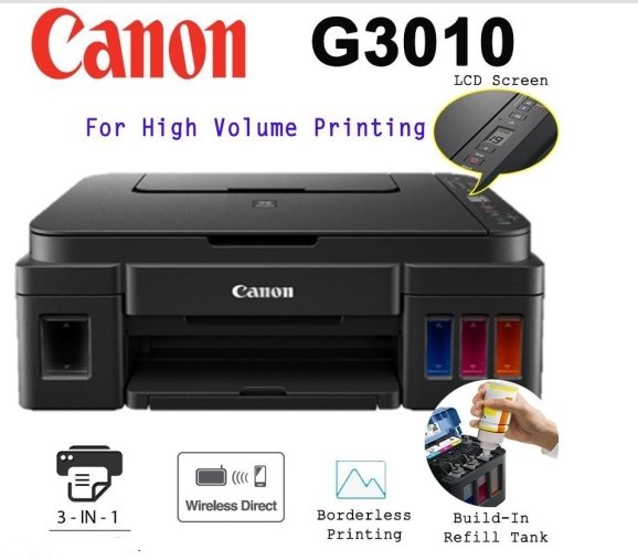 CANON Inkjet All in one Printer PIXMA G3010 + แถมหมึก 4800 x 1200 dpi ...