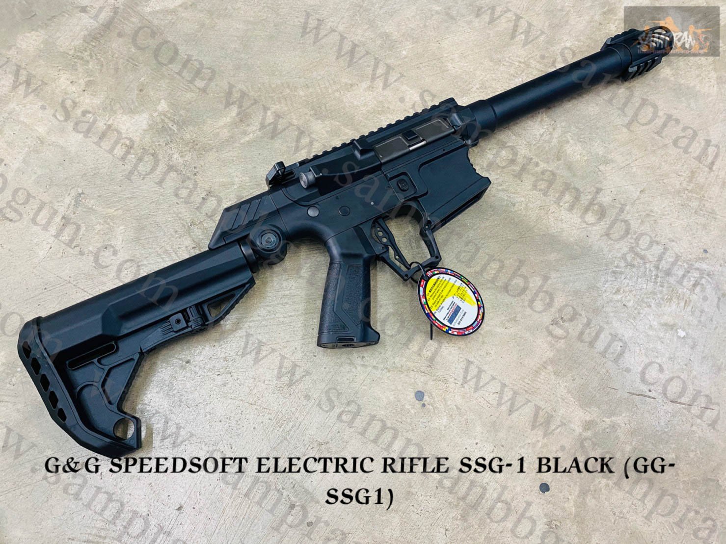 G&G SPEEDSOFT ELECTRIC RIFLE SSG-1 BLACK (GG-SSG1) - sampranbbgun