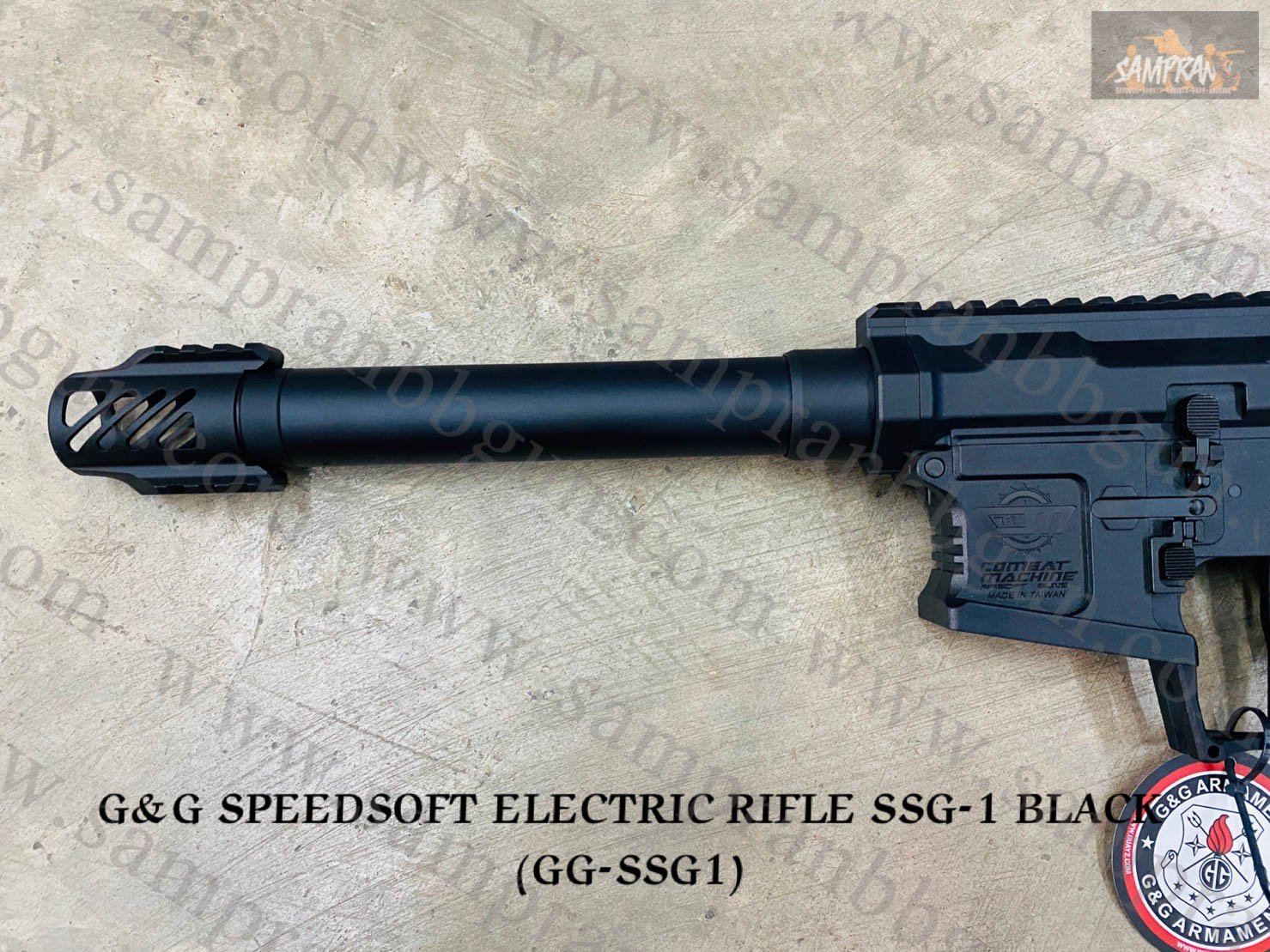G&G SPEEDSOFT ELECTRIC RIFLE SSG-1 BLACK (GG-SSG1) - sampranbbgun