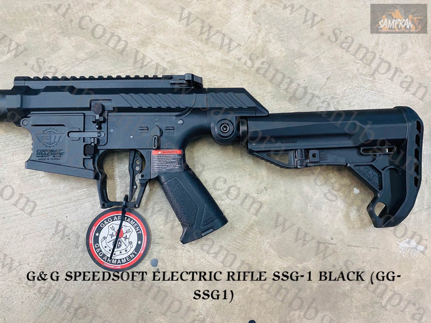 G&G SPEEDSOFT ELECTRIC RIFLE SSG-1 BLACK (GG-SSG1) - sampranbbgun