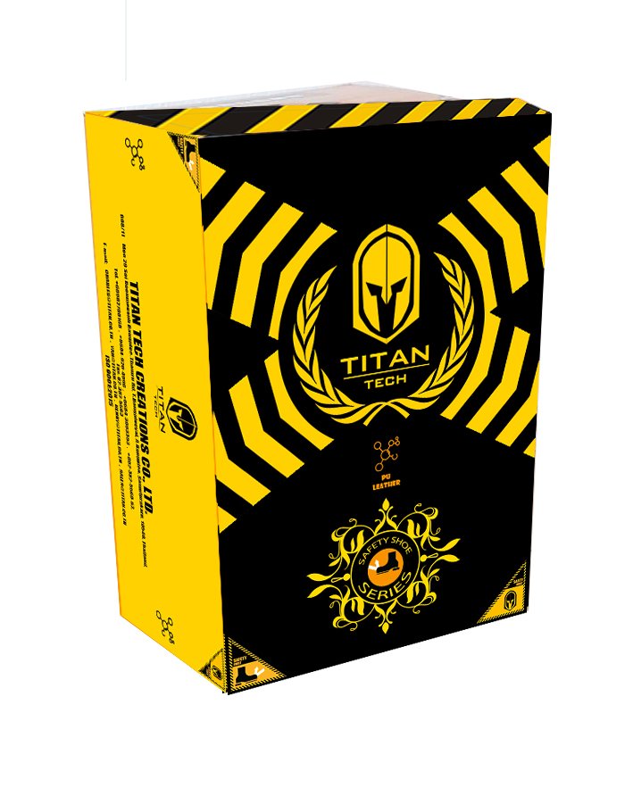 รองเท้าเซฟตี้ หนังพียู หุ้มข้อ TITAN TECH - titan