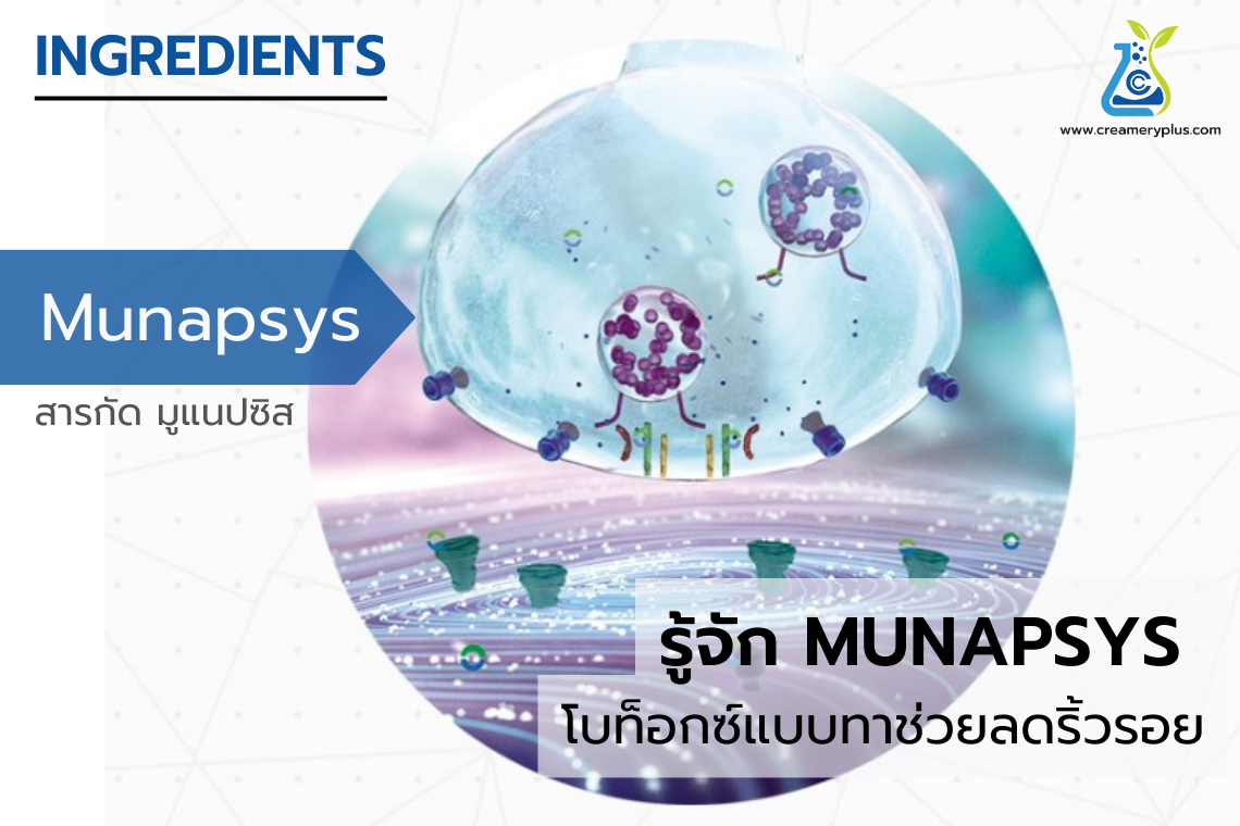 รู้จัก MUNAPSYS โบท็อกซ์แบบทาช่วยลดริ้วรอย - creameryplus