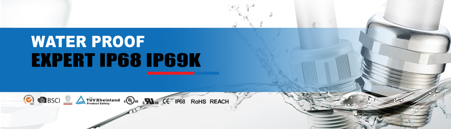 กล่องกันน้ำ คอนเนคเตอร์ Cable Gland ท่อเฟล็กซ์ร้อยสายไฟ Enclosure Box ...