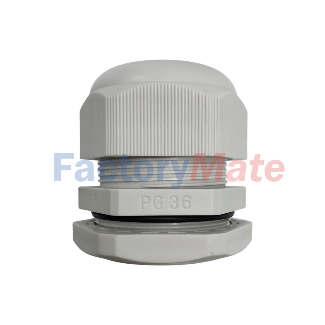 R&R เคเบิ้ลแกลนด์เกลียวล็อค PG36,Cable Gland PG36 สีเทา - factorymate