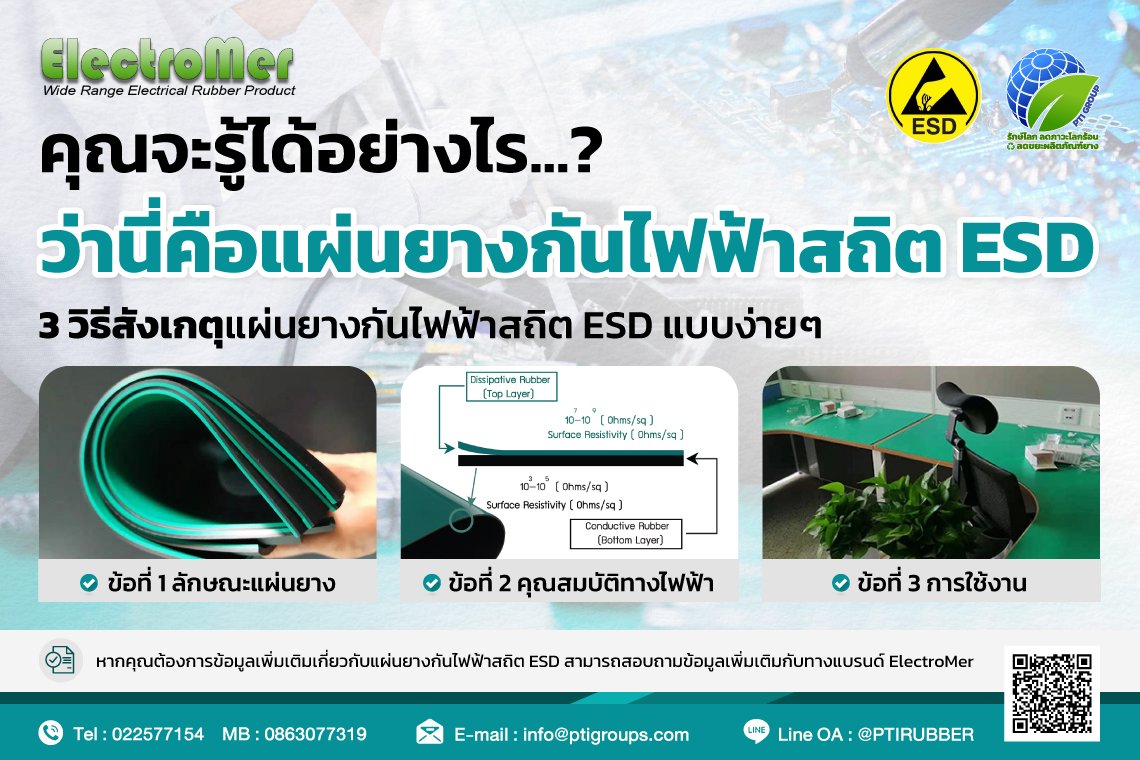 How do you know That this is ESD anti-static rubber sheet ...