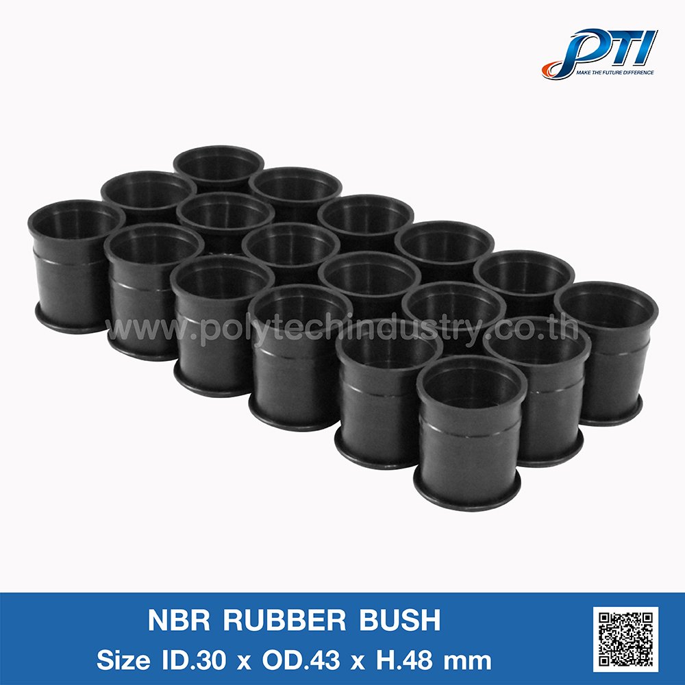 NBR RUBBER BUSH ID.30 x OD.43mm - polytechindustry