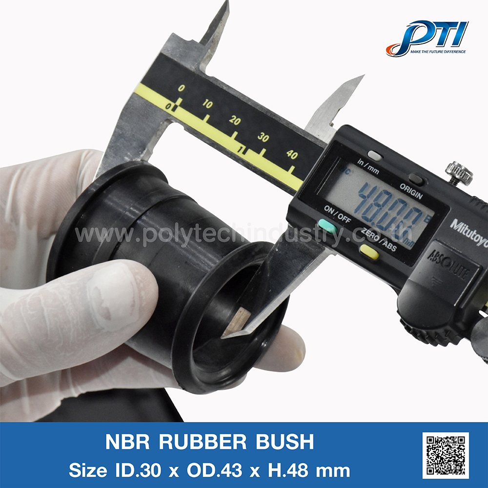 NBR RUBBER BUSH ID.30 x OD.43mm - polytechindustry