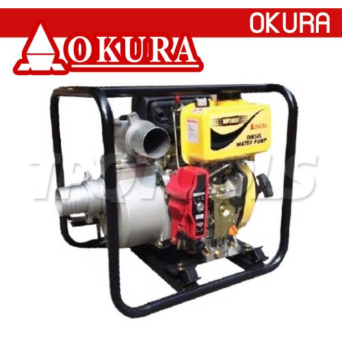 OK-WP40DE ปั๊มน้ำพร้อมเครื่องยนต์ดีเซล ท่อ 4" 10HP OKURA - tpqtools-thailand