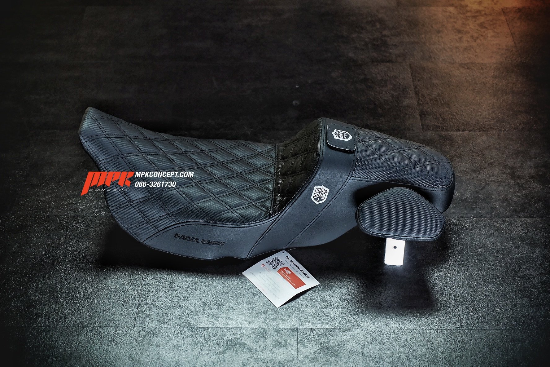 SADDLEMEN Seat-Pro Series SDC Performance with Backrest-Full Lattice ...