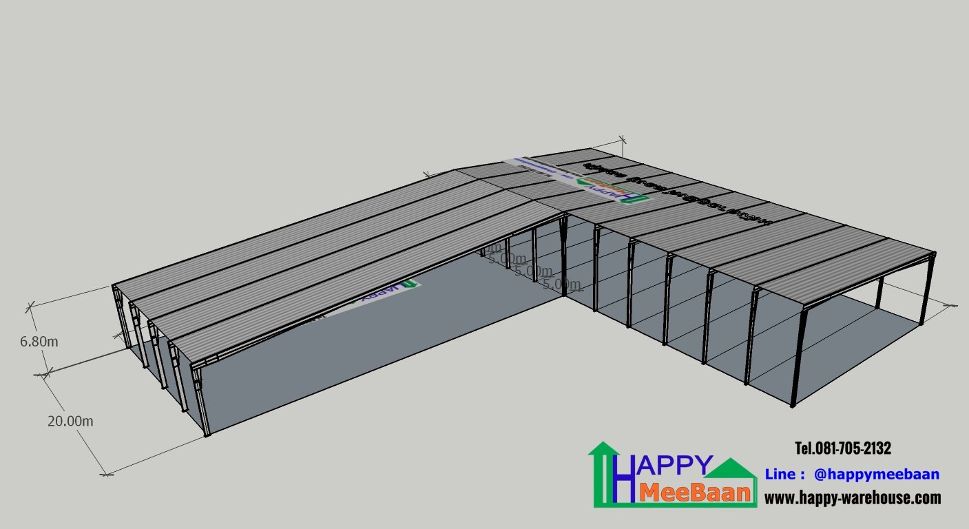 Free 3D Design of Large Parking Lot and Warehouse Area | Affordable ...